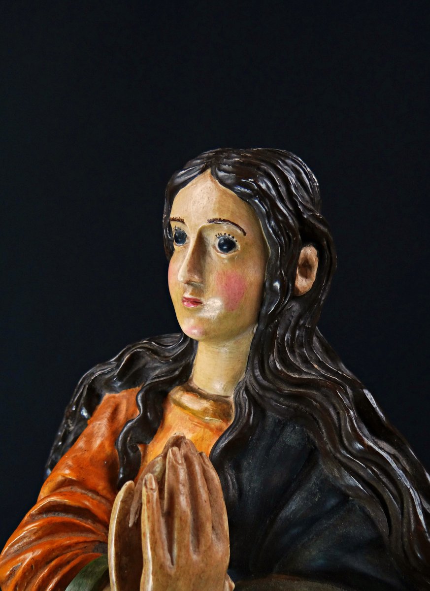 Large Statue of the Virgin of the Immaculate Conception, Late 19th ...