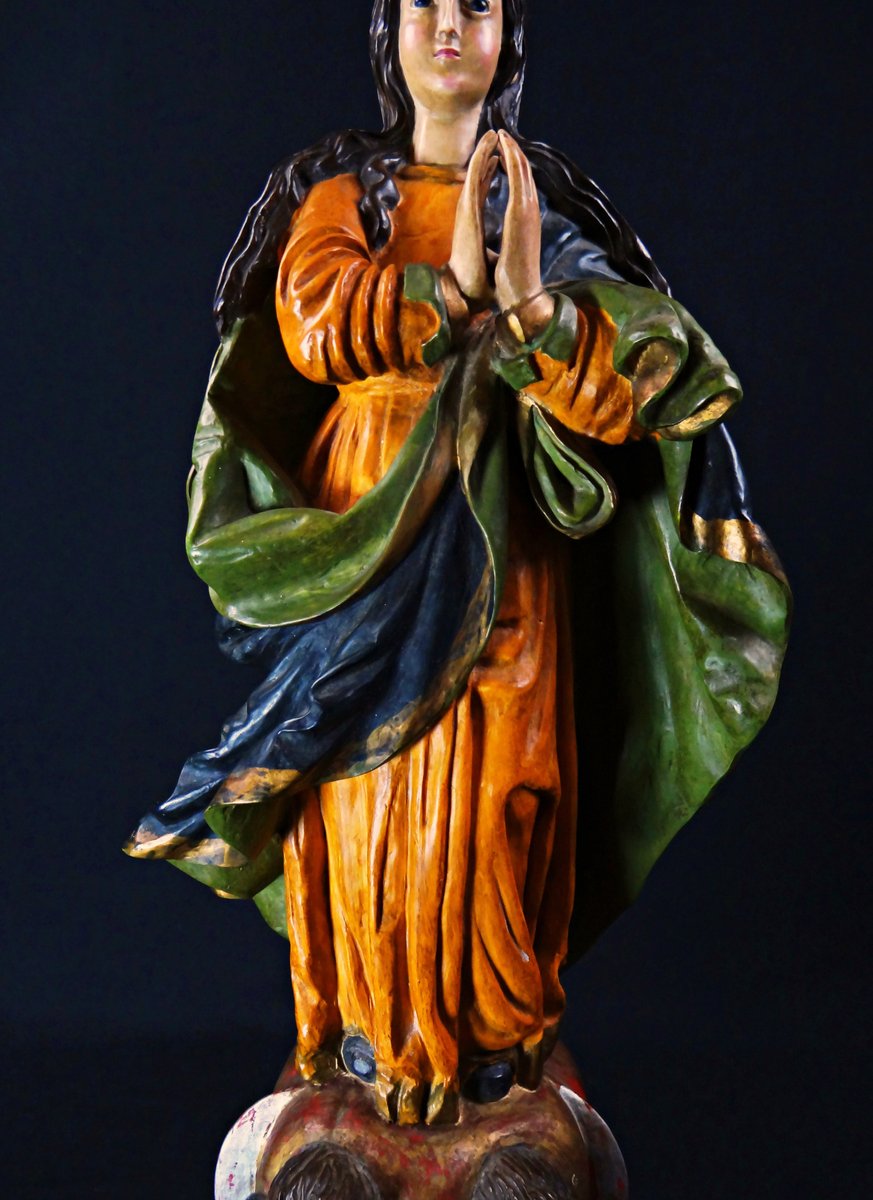Large Statue of the Virgin of the Immaculate Conception, Late 19th ...
