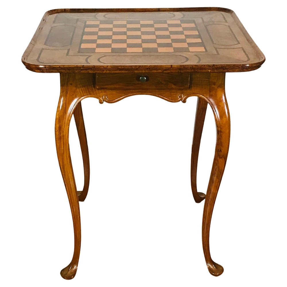 German Baroque Chess Table, 1750 for sale at Pamono