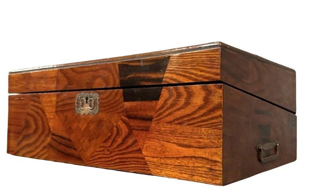 Japanese Marquetry Travel Secretaire, 1800s for sale at Pamono