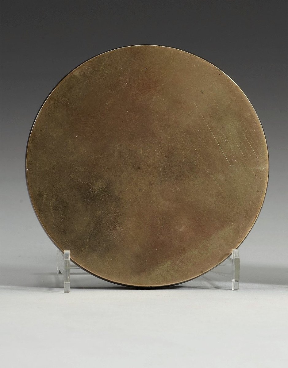 Antique Japanese Brass Mirror, 19th Century for sale at Pamono
