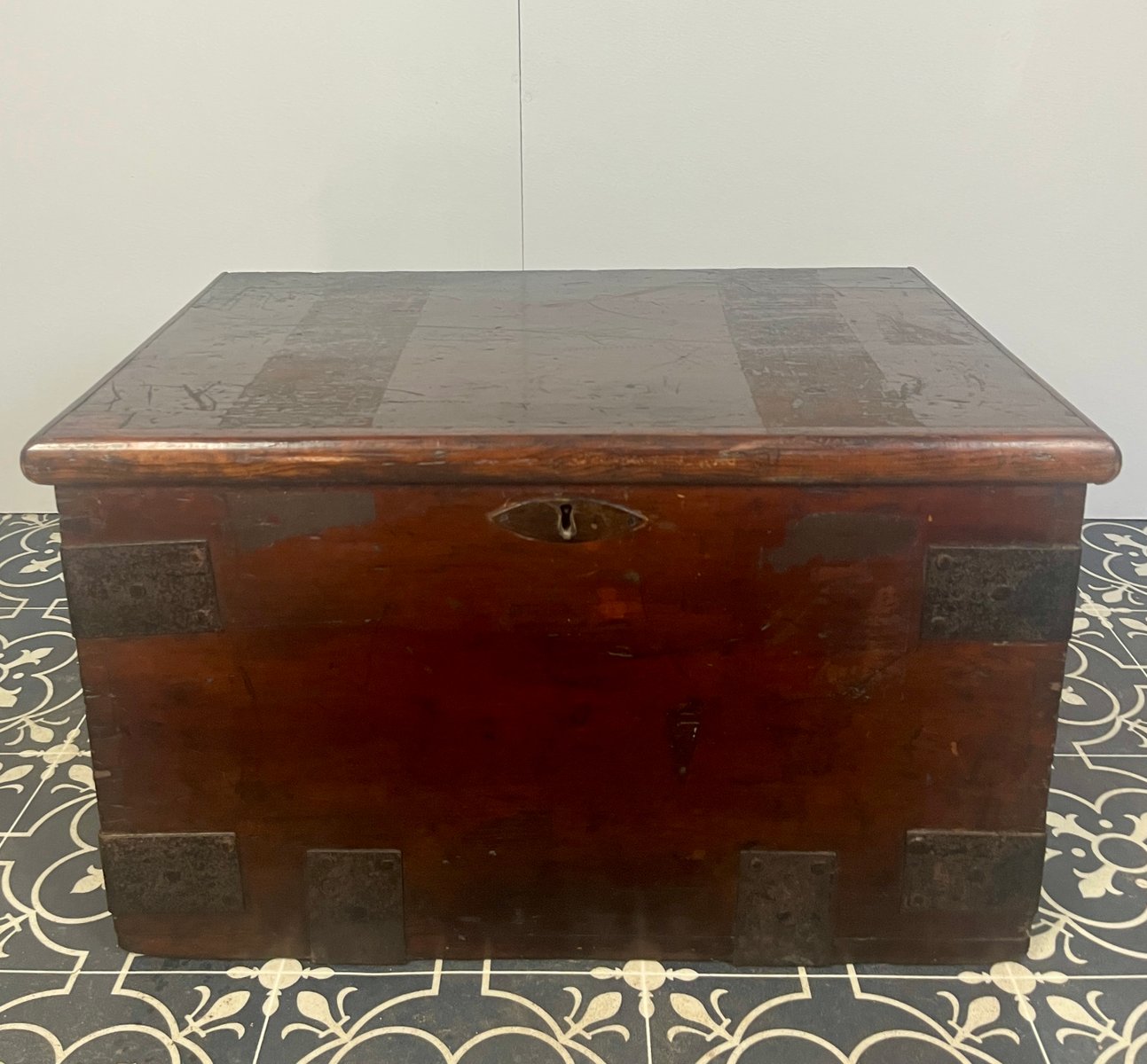 Antique Military Naval Officer's Sea Chest in Oak, 19th Century for ...