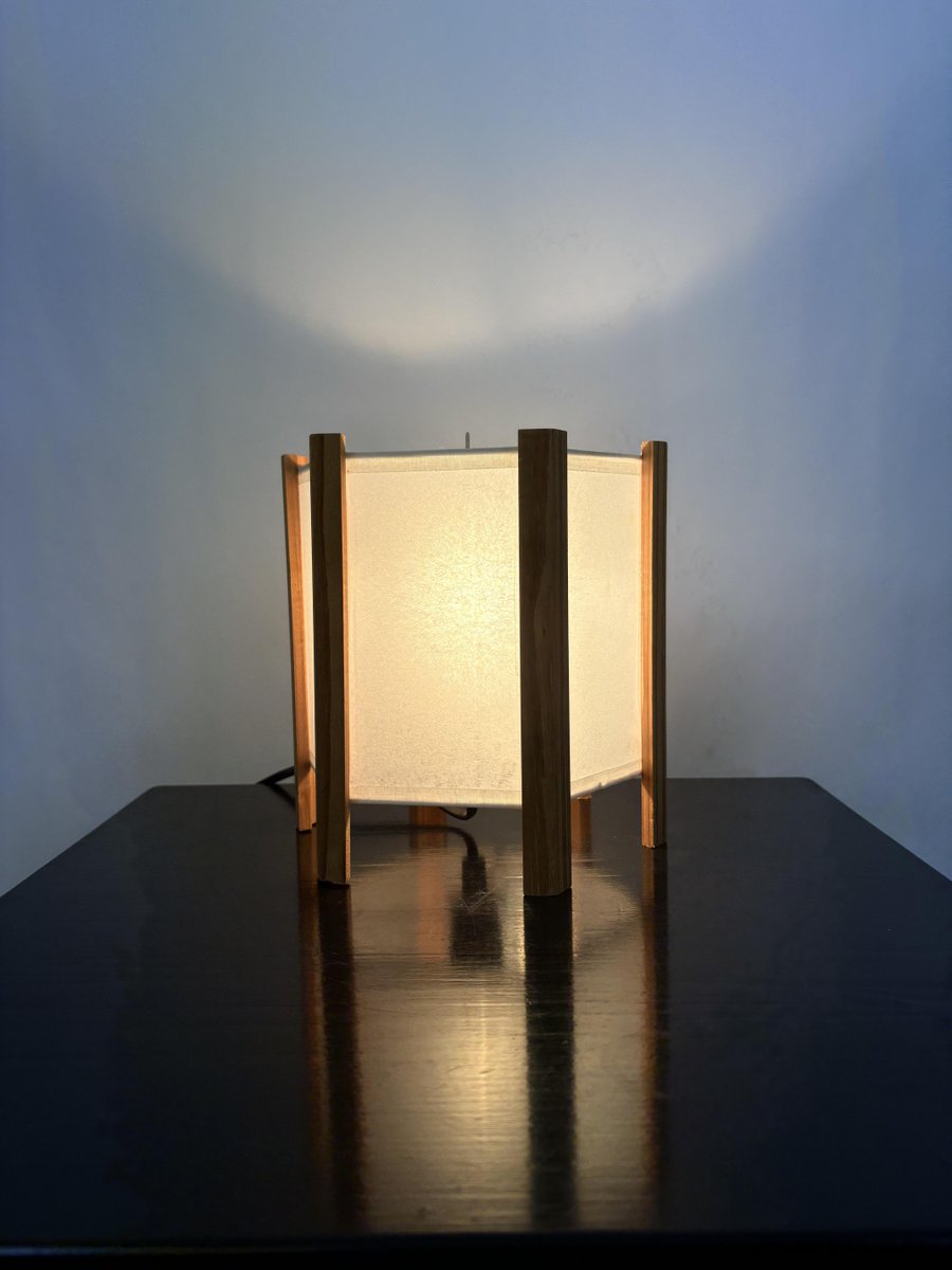 Japanese Style Table Lamp, 1990s for sale at Pamono