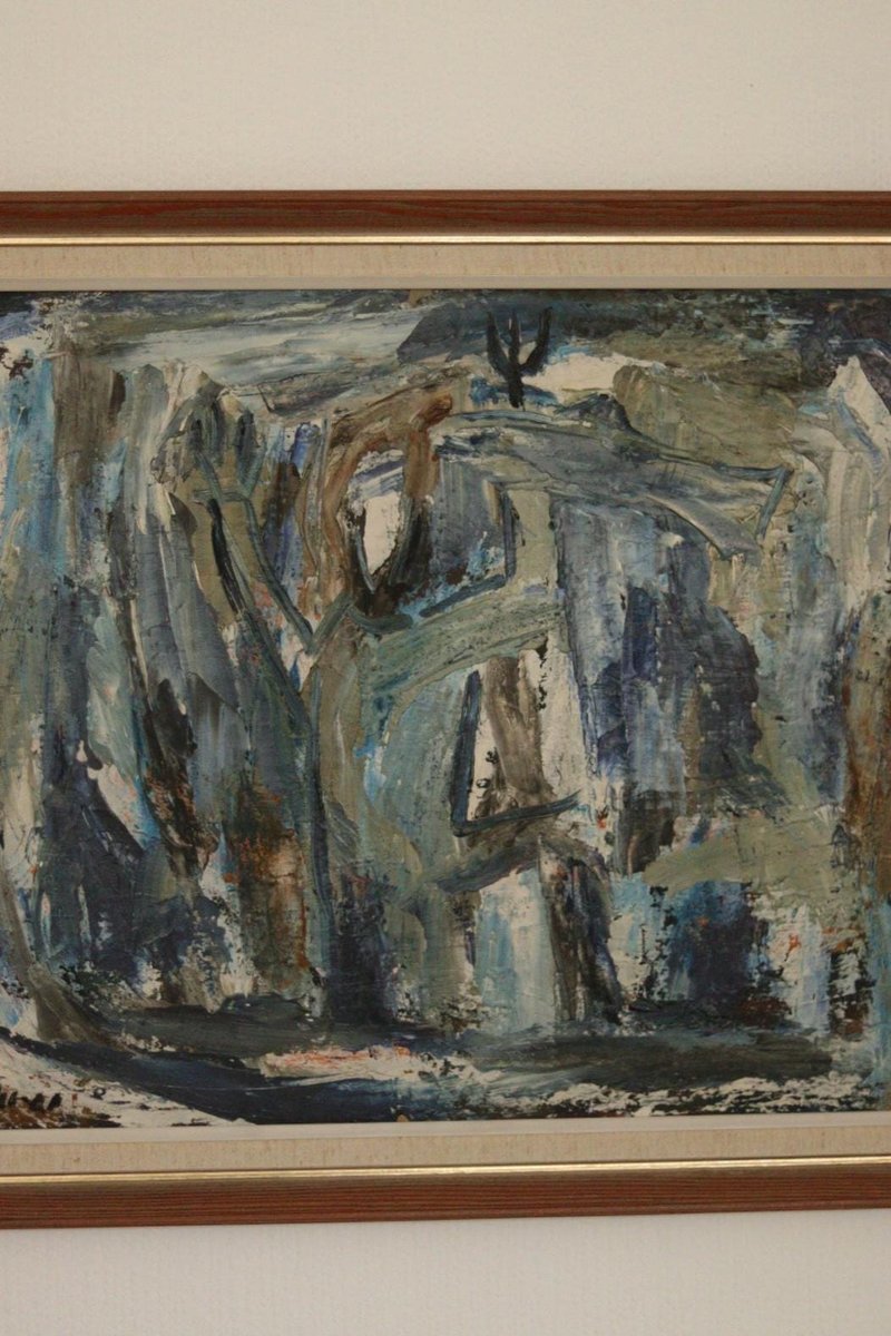 Lars Herder, Flow, 1960s, Oil on Panel for sale at Pamono
