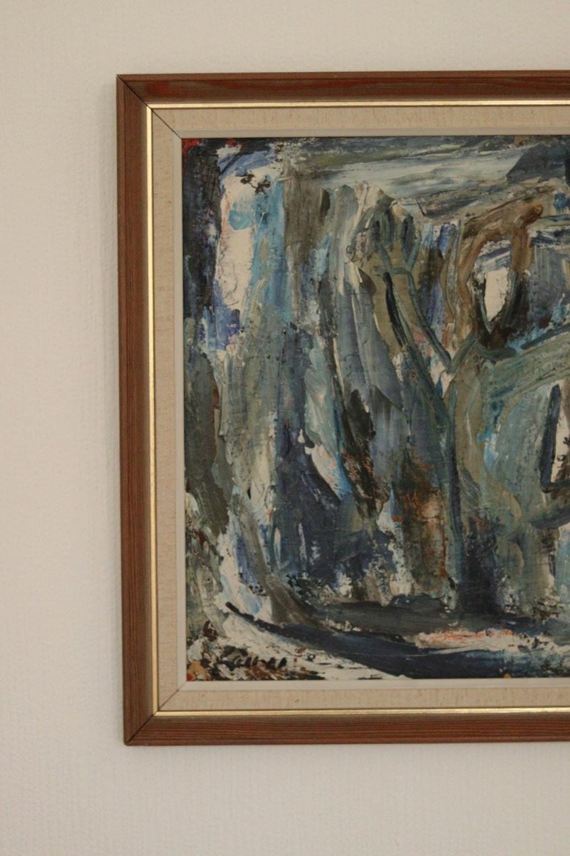 Lars Herder, Flow, 1960s, Oil on Panel for sale at Pamono