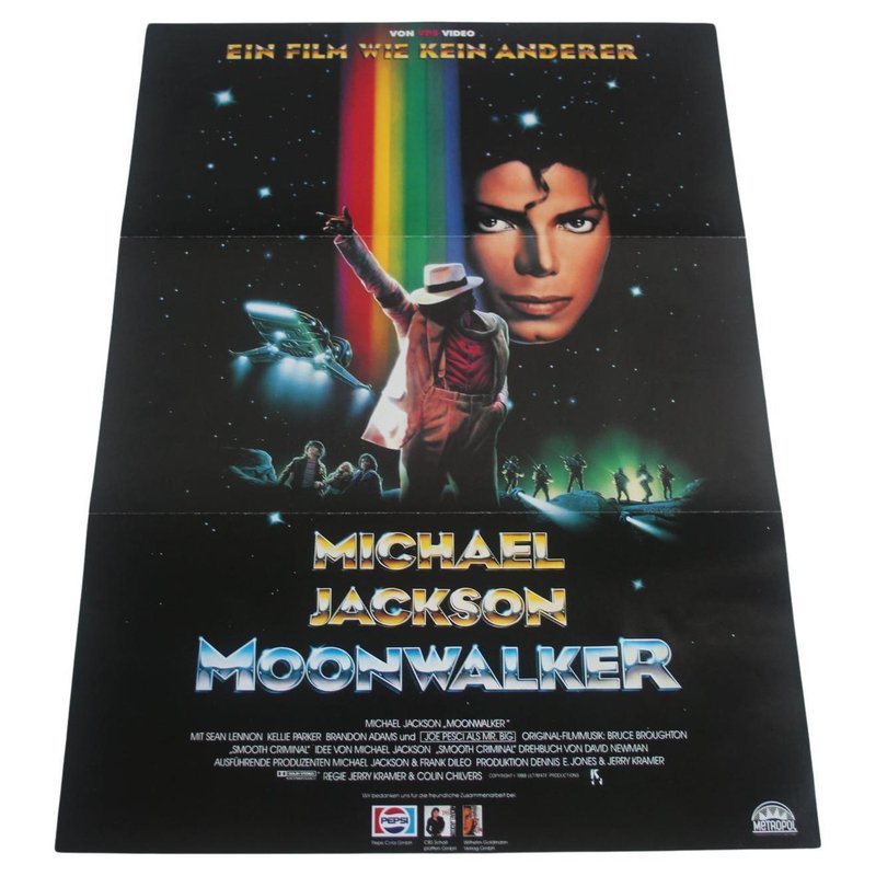 Double-Sided Michael Jackson: Moonwalker Movie Poster, 1989 for sale at ...