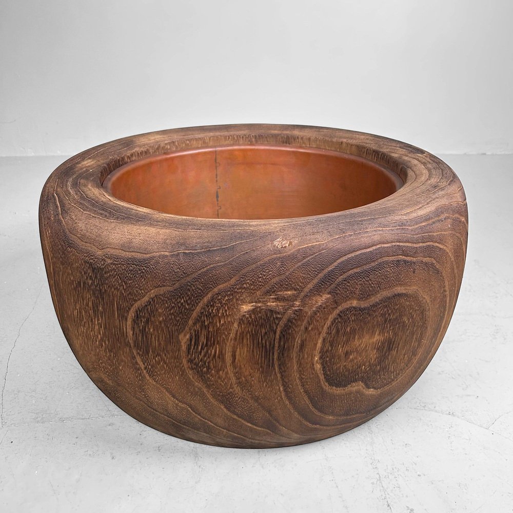 Large Japanese Hibachi in Paulownia Wood, 1920s for sale at Pamono