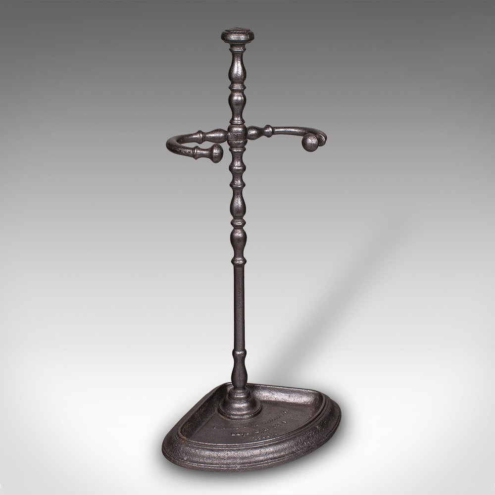 Antique Victorian French Cast Iron Corner Umbrella Stand, 1900s for ...
