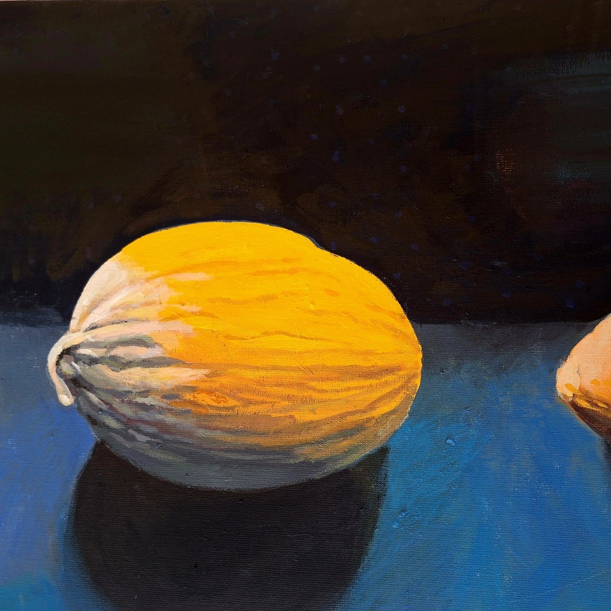 Danuta Dabrowska-Siemaszkiewicz, Apfel mit Melonen, 2025, Öl auf Leinwand bei Pamono kaufen