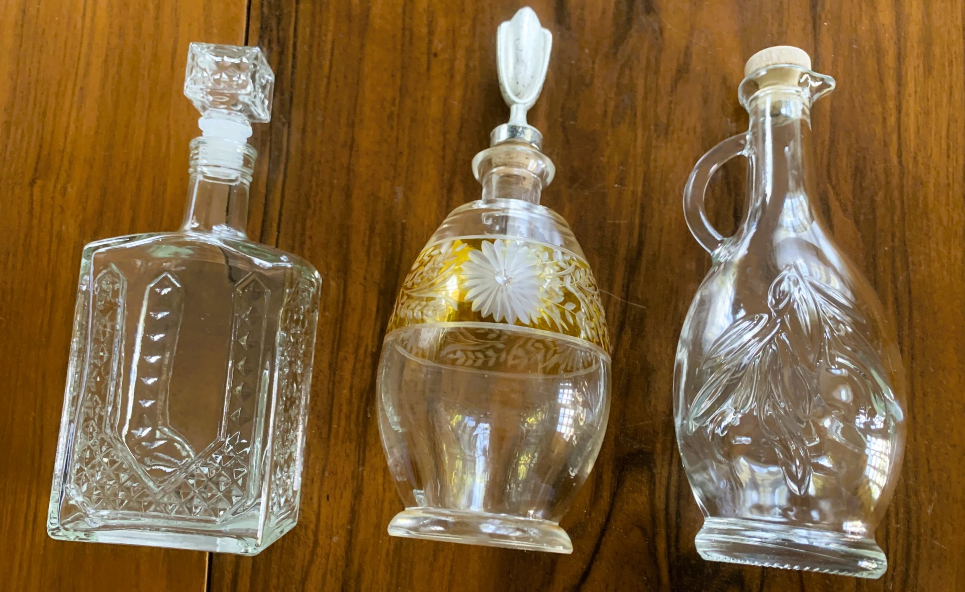 Glass Carafes, 1960s-1980s, Set of 3 for sale at Pamono