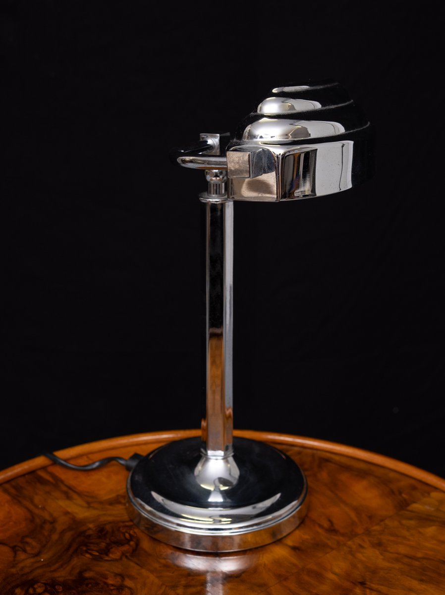 Art Deco Style Chrome Desk Lamp by Dieter Sieger for Peill & Putzler ...
