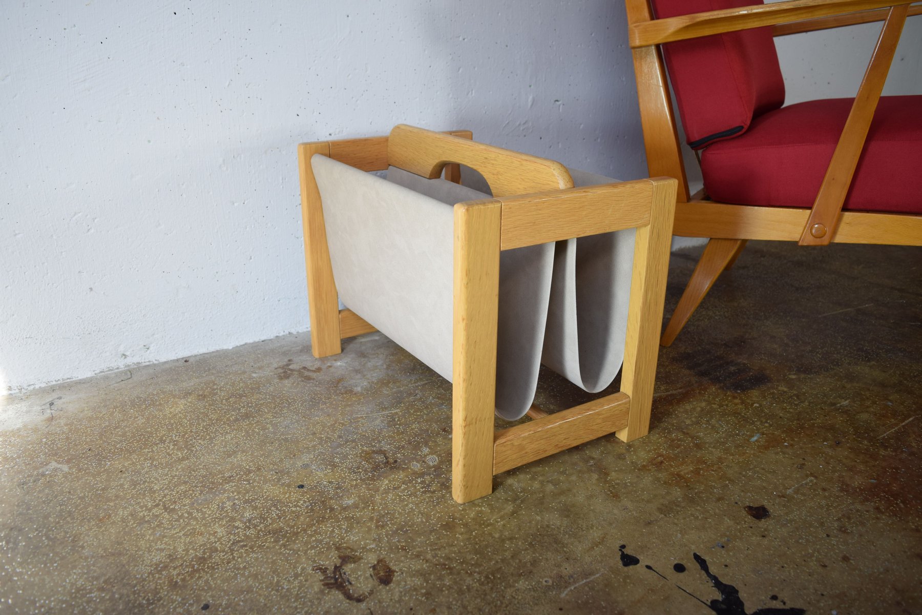 Vintage Scandinavian Magazine Rack, 1970s for sale at Pamono