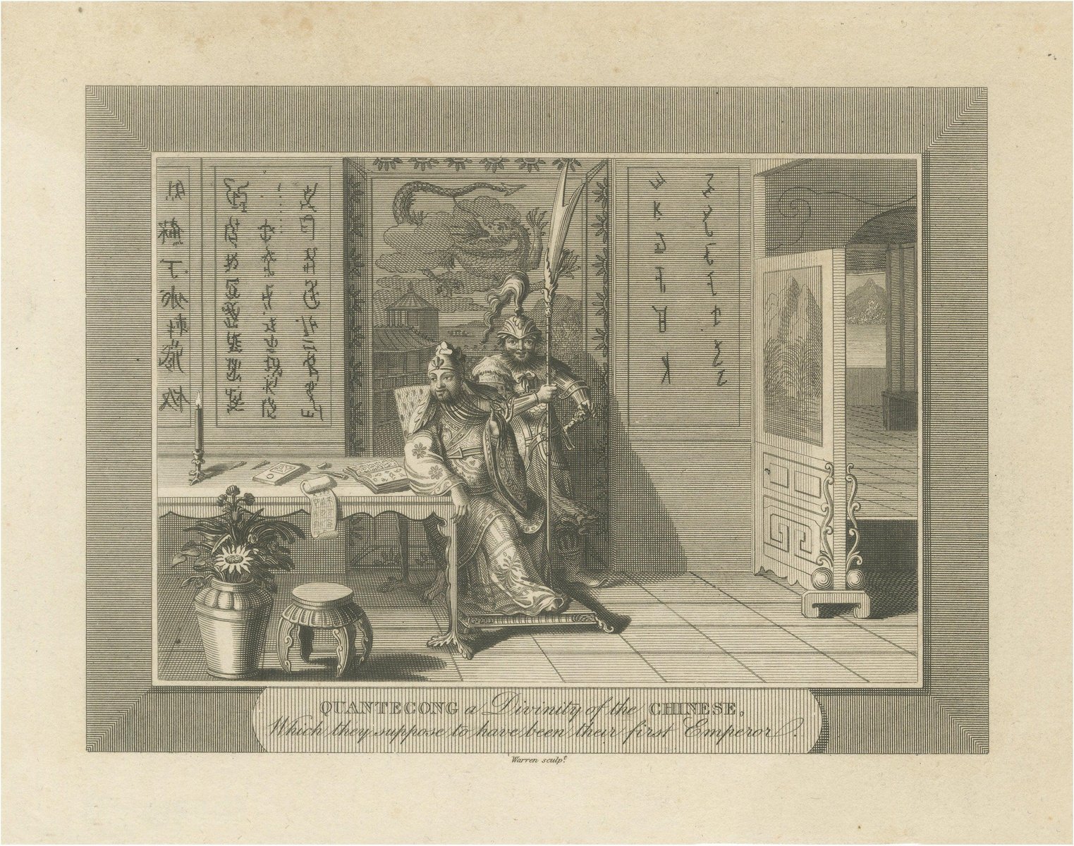 Warren, Quante-Cong, Emperor of the Chinese, 1790, Engraving for sale ...