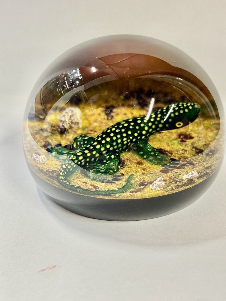 Art Glass Paperweight by William Manson, 1980s for sale at Pamono