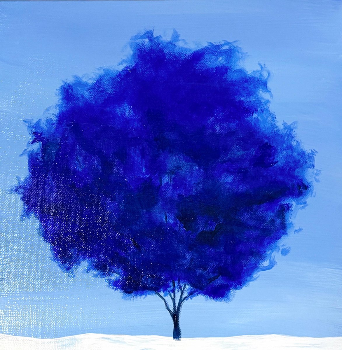 Yeju Kwon, Memory of the Tree, Blue Wind, 2025, Acrylique sur Toile en ...