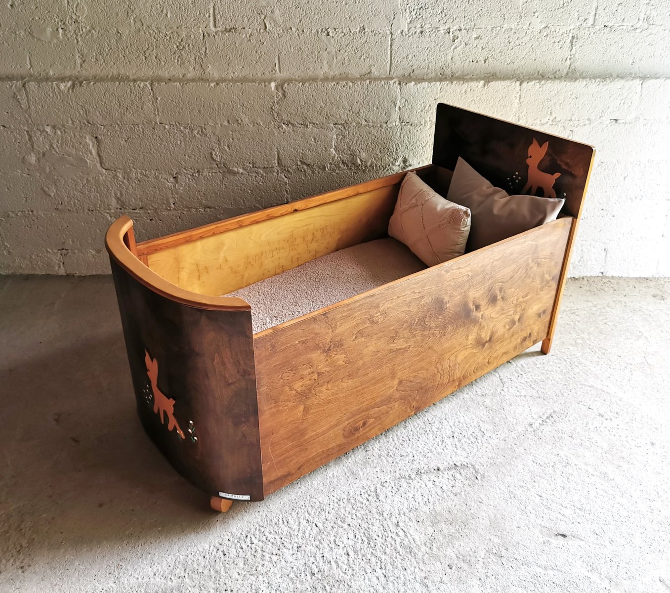 Mid-Century Modern Children's Bed by Bambily, Belgium, 1950s for sale ...