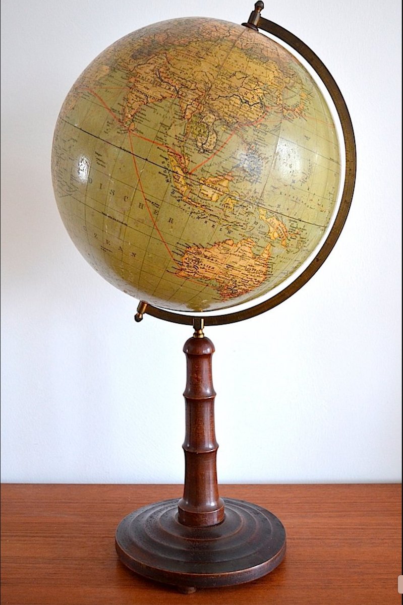 Vintage German Globe from Paul Räth & Dr. A. Krause, 1920s for sale at ...
