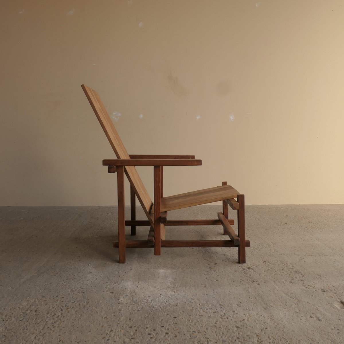 Constructivist Oak Chair, 1970s for sale at Pamono