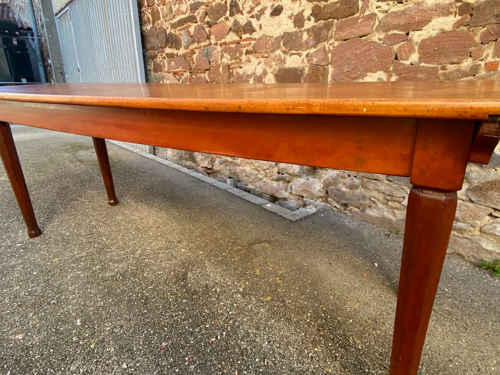Large Alsatian Bistro Restaurant Cafe Table, 1920s for sale at Pamono