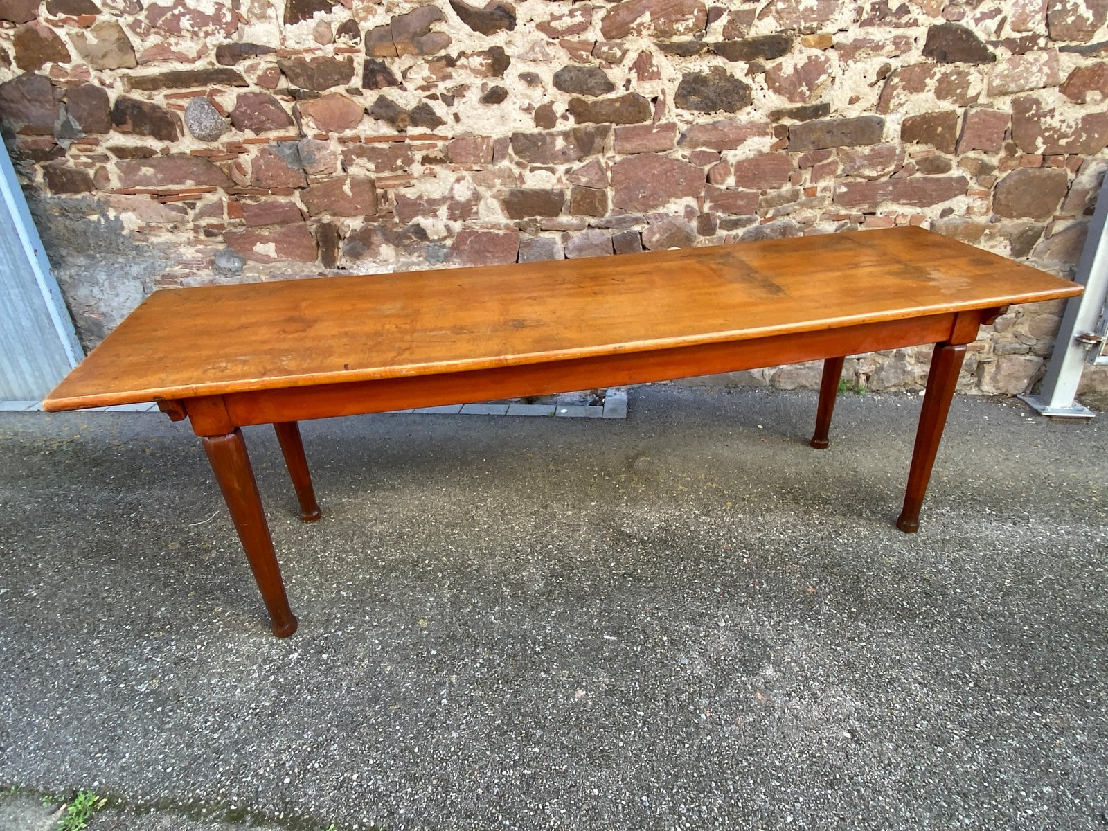 Large Alsatian Bistro Restaurant Cafe Table, 1920s for sale at Pamono