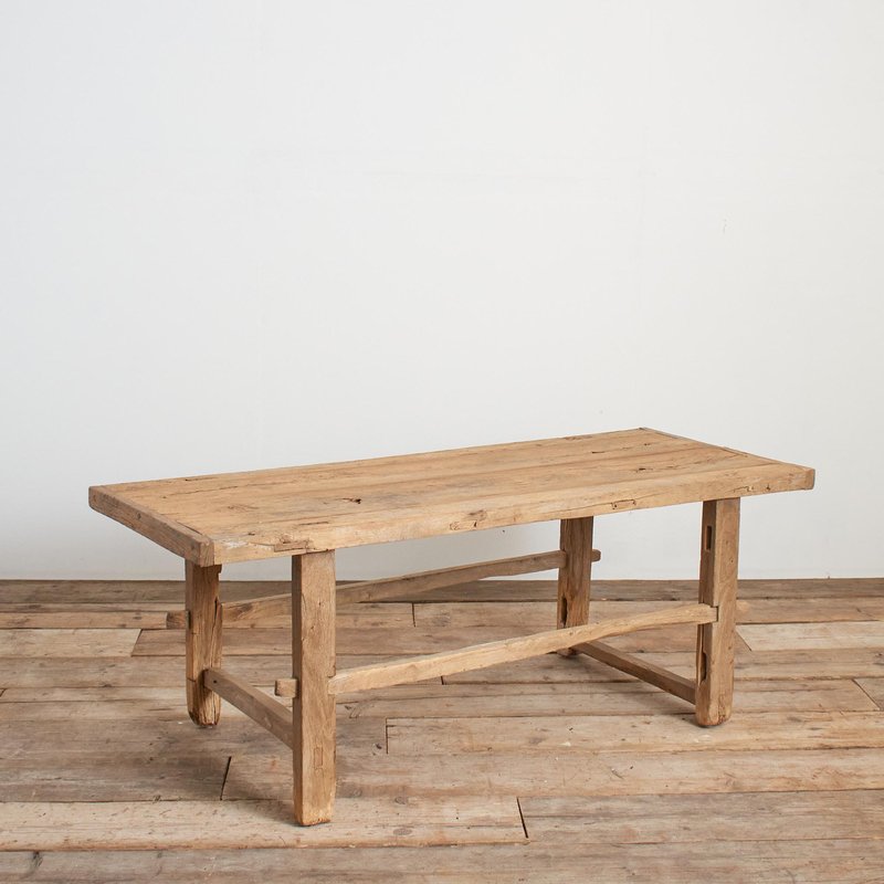 Antique Rustic Elm Coffee Table Ax, 1920s for sale at Pamono