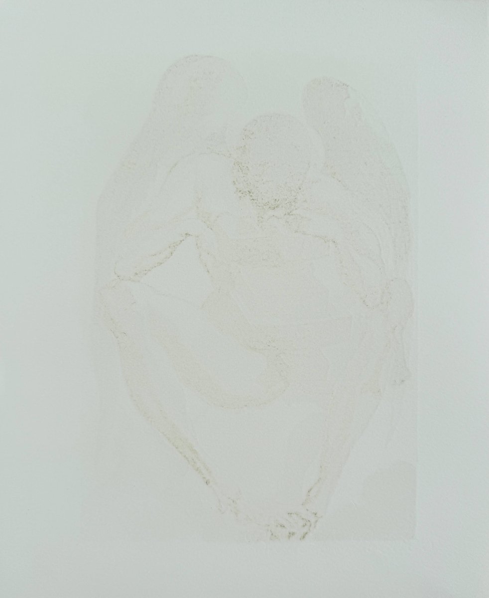 Salvador Dali, The Fallen Angel, 1960, Woodblock Print for sale at Pamono