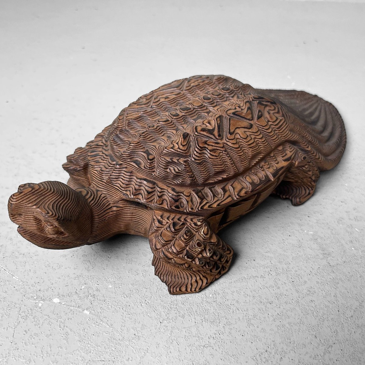 Japanese Wooden Turtle Minogame, 1960s for sale at Pamono