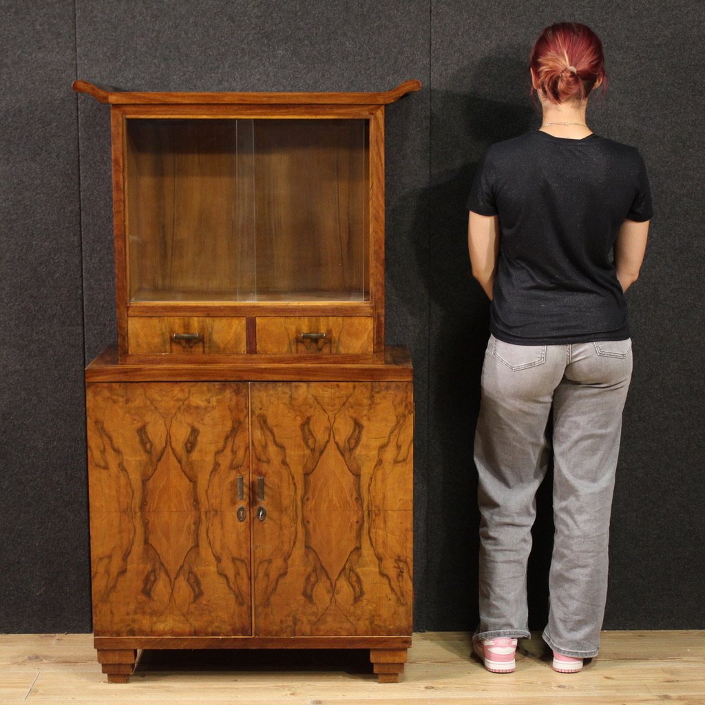 20th Century Italian Art Deco Style Display Cabinet, 1950s for sale at ...