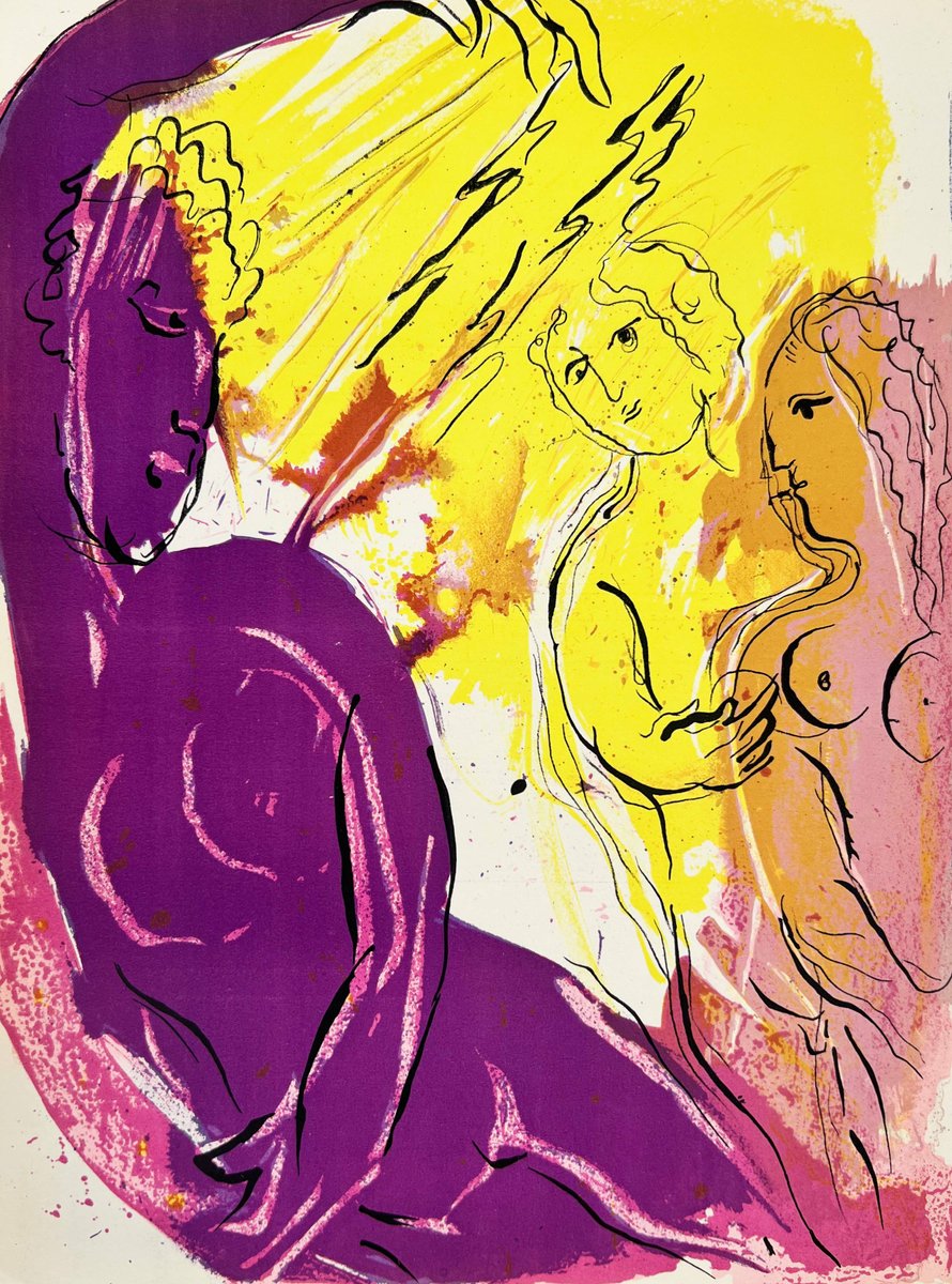 Marc Chagall, Angel of Paradise, 1960, Lithograph for sale at Pamono