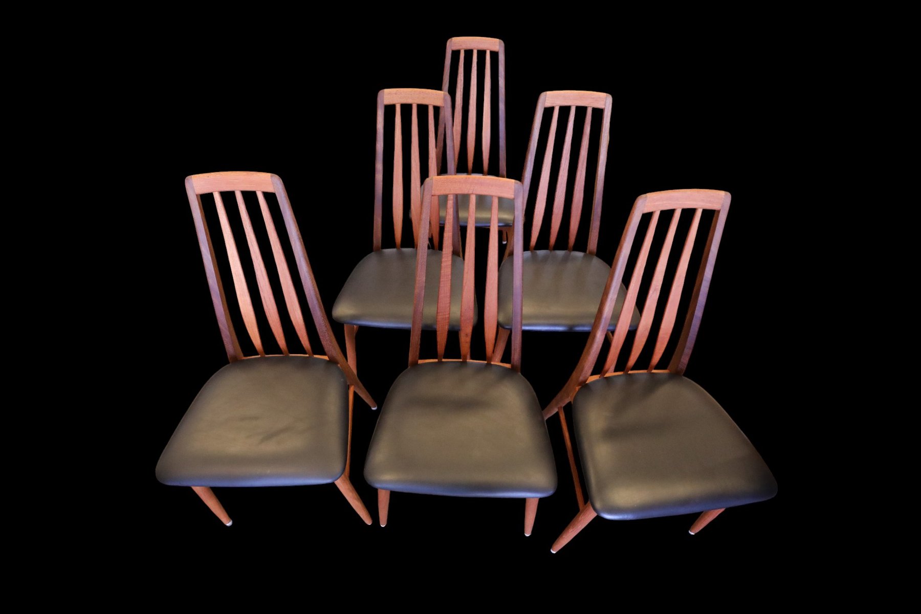Eva Chair in Teak with Leather by Niels Kofoed for Koefoeds Møbelfabrik ...