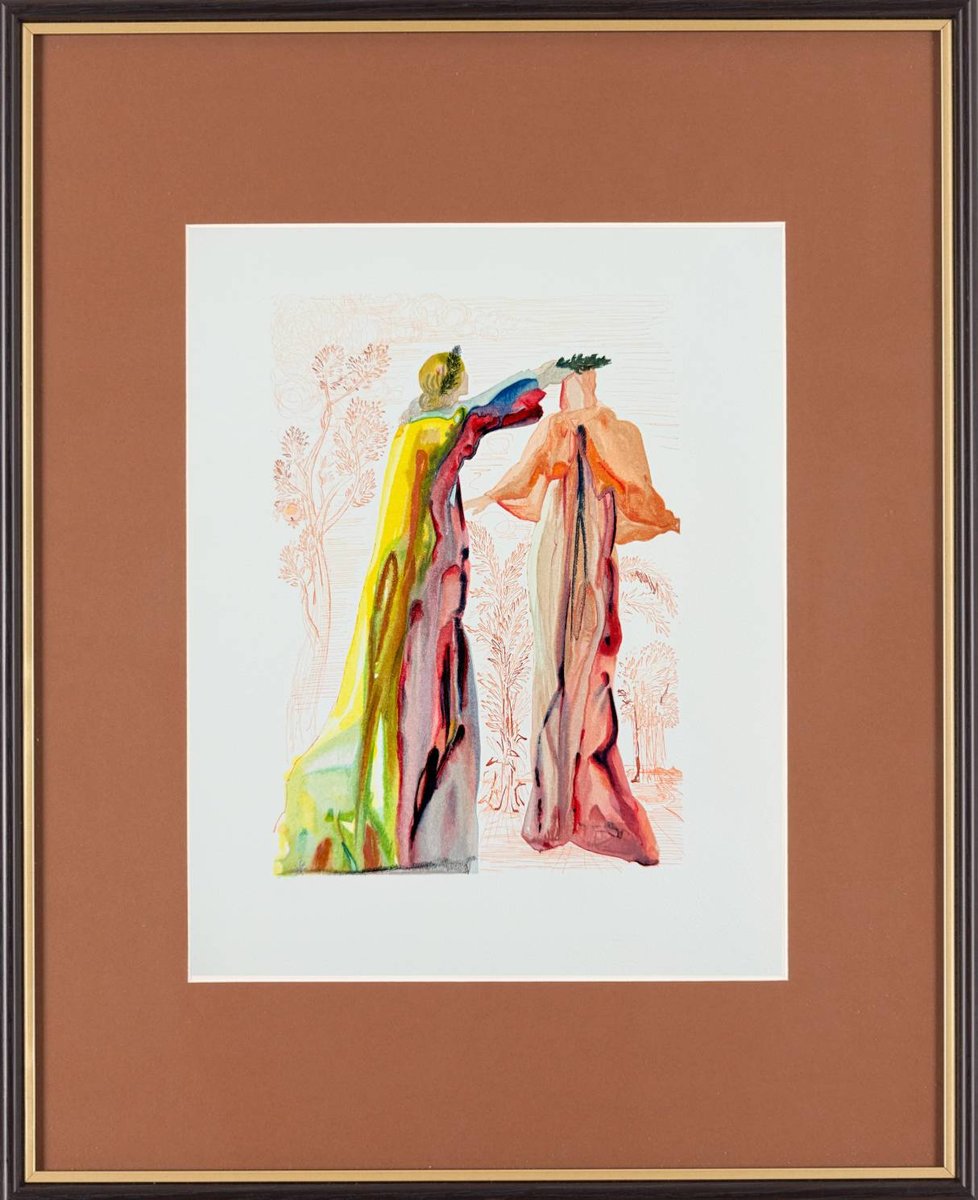 Salvador Dali, The Last Words of Virgil, 1960, Woodcut Print, Framed ...