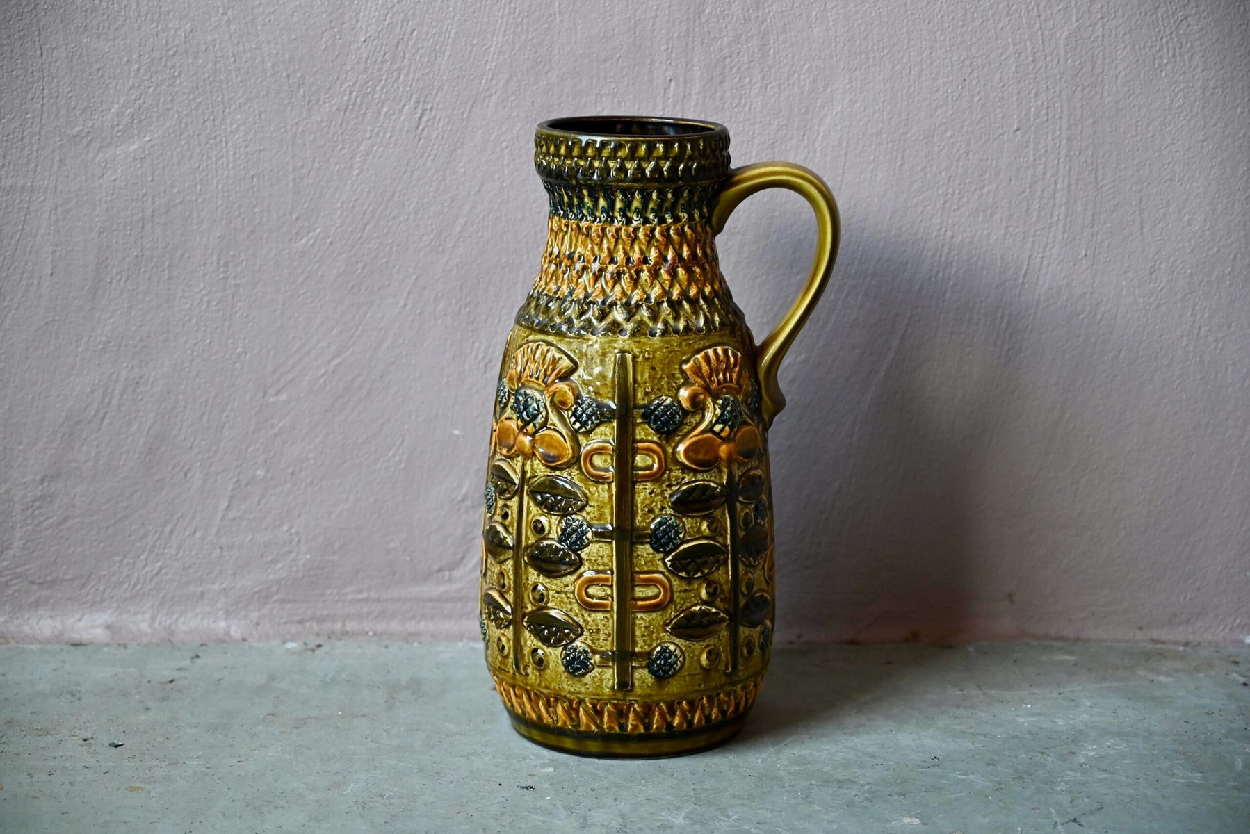 Vaso grande brutalista di Bay Keramik, anni '50 in vendita su Pamono