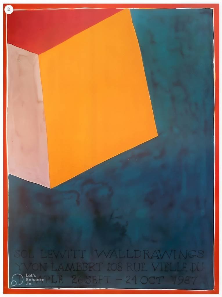 Sol LeWitt, Wall Drawings Exhibition Poster, 1987, Paper for sale at Pamono