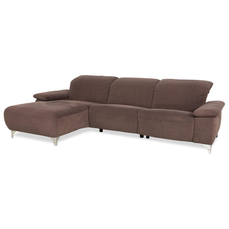 MR 370 Corner Sofa in Brown Fabric from Musterring for sale at Pamono