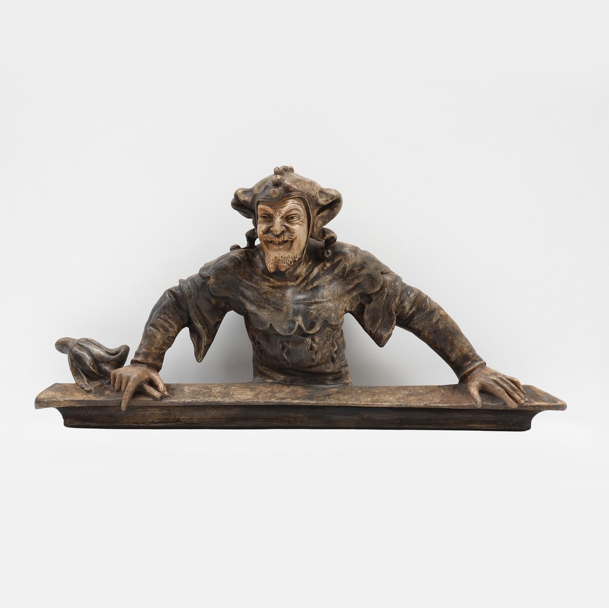 Antique Plaster Jester or Joker, France, 1880s for sale at Pamono