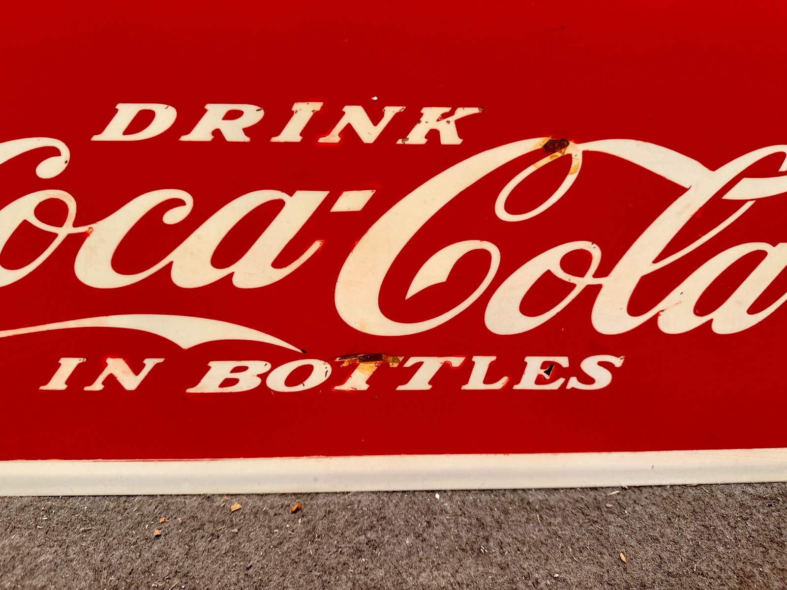 Vintage Coca Cola Sign, 1950s for sale at Pamono