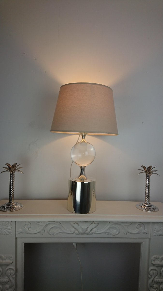 Glass Ball Lamp by Philippe Barbier, 1950s for sale at Pamono