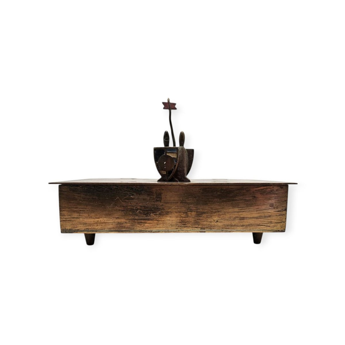 Industrial Patinated Copper Box, 1970s for sale at Pamono