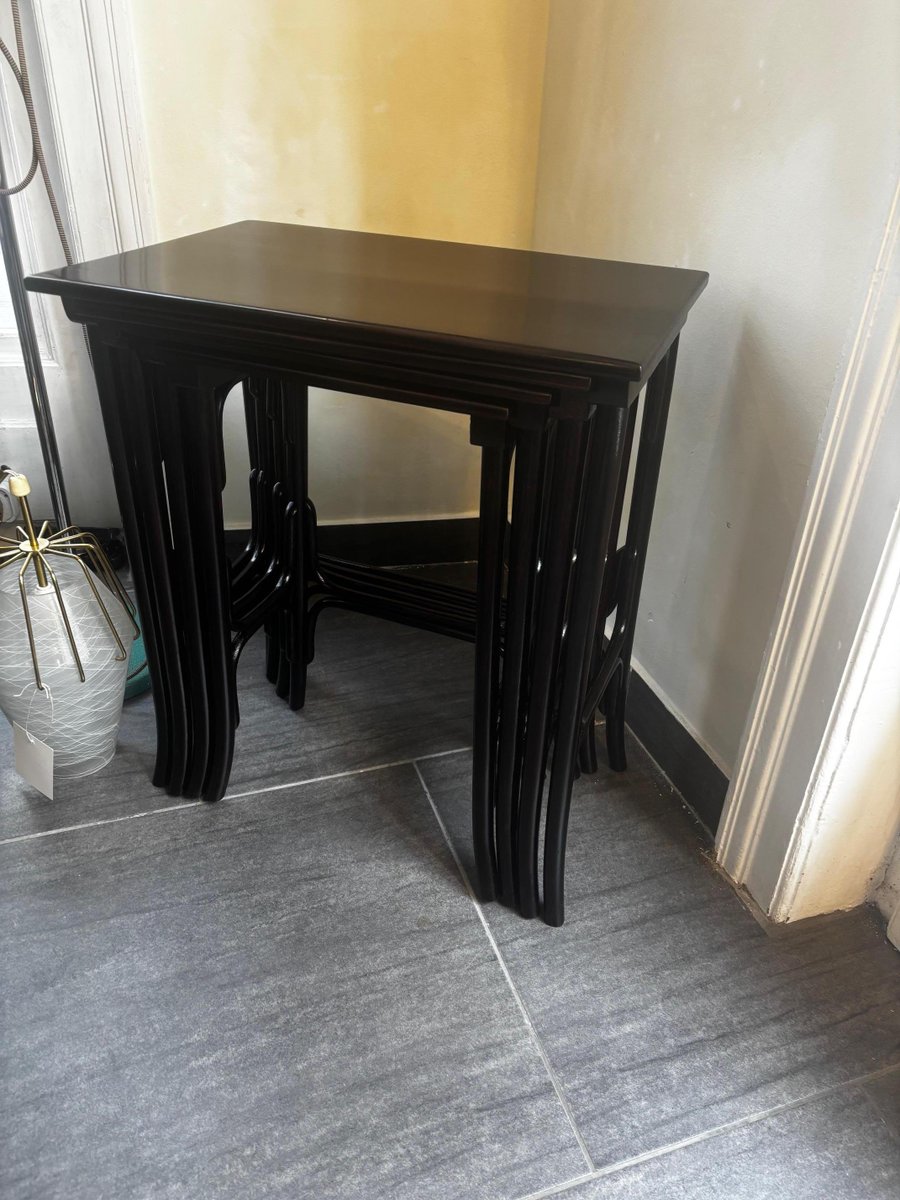 Model Number 10 Nesting Tables by Michael Thonet for Gebrüder Thonet, Vienna, Austria, 1890s ...