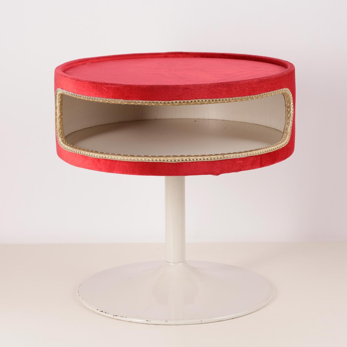 Vintage German Round Side Table from Opal Möbel, 1970s for sale at Pamono