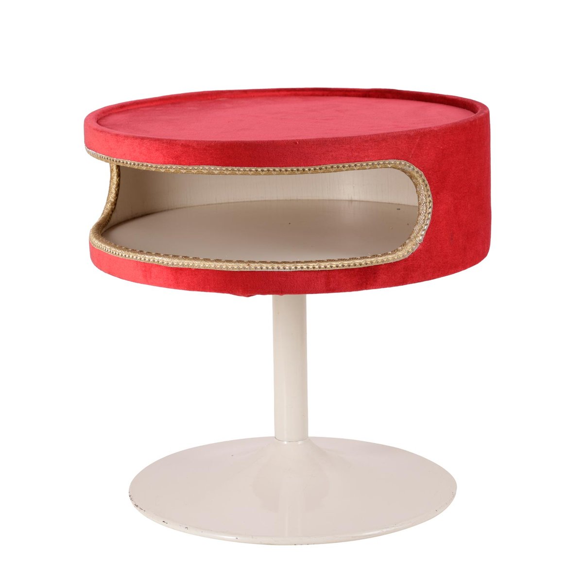 Vintage German Round Side Table from Opal Möbel, 1970s for sale at Pamono