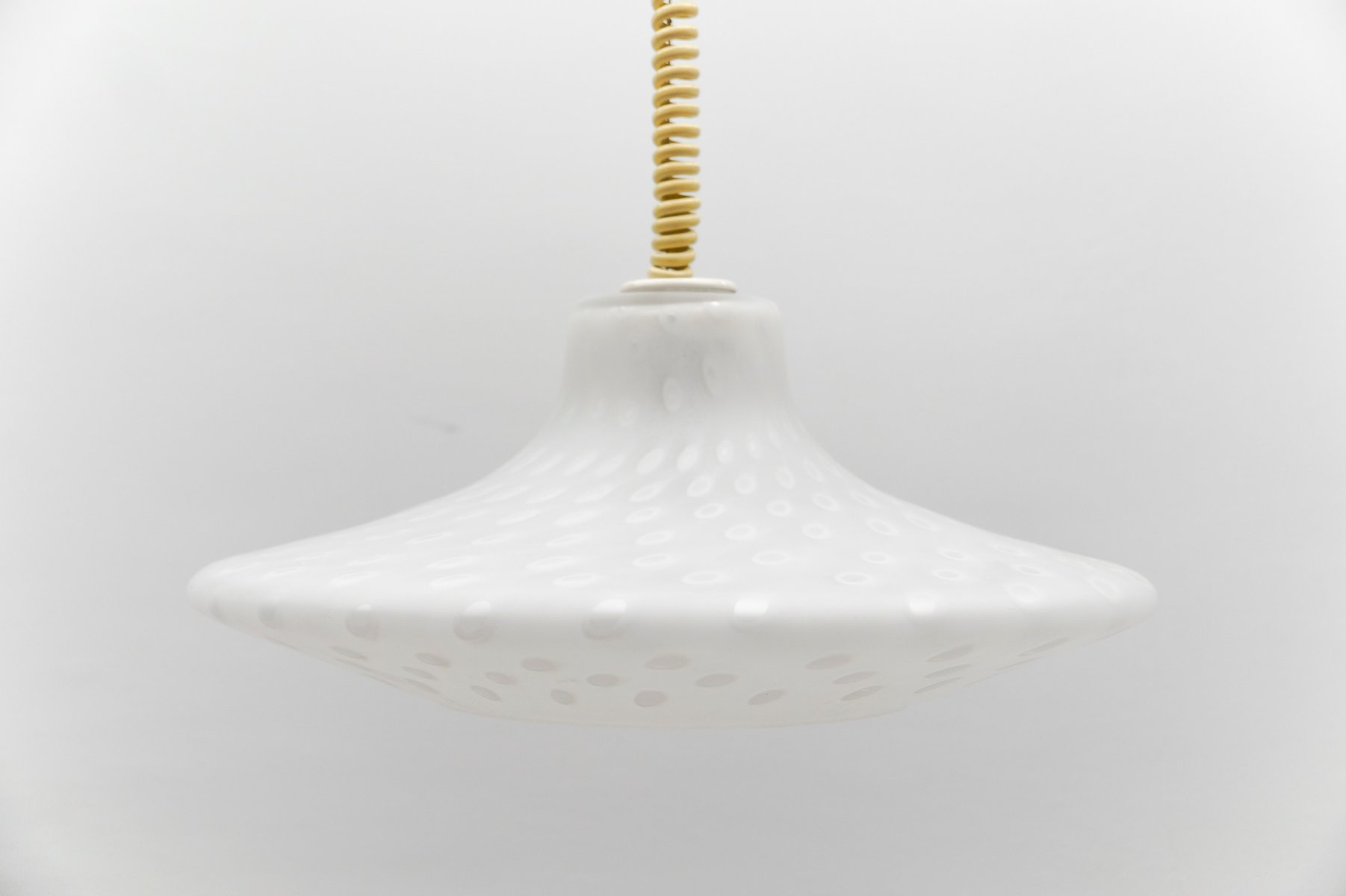 Vintage Glass Pendant Light by Aloys Ferdinand Gangkofner for Peill ...