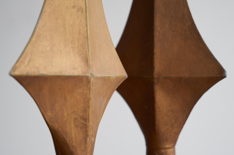 Antique Gold Painted Finials, 19th Century, Set of 2 for sale at Pamono