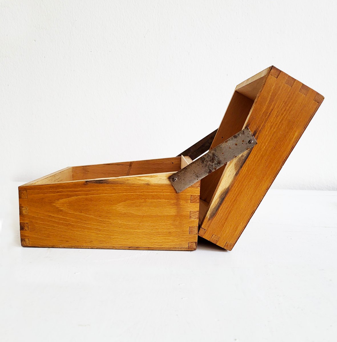 Mid-Century Modern Wooden Archival Box, 1950s for sale at Pamono