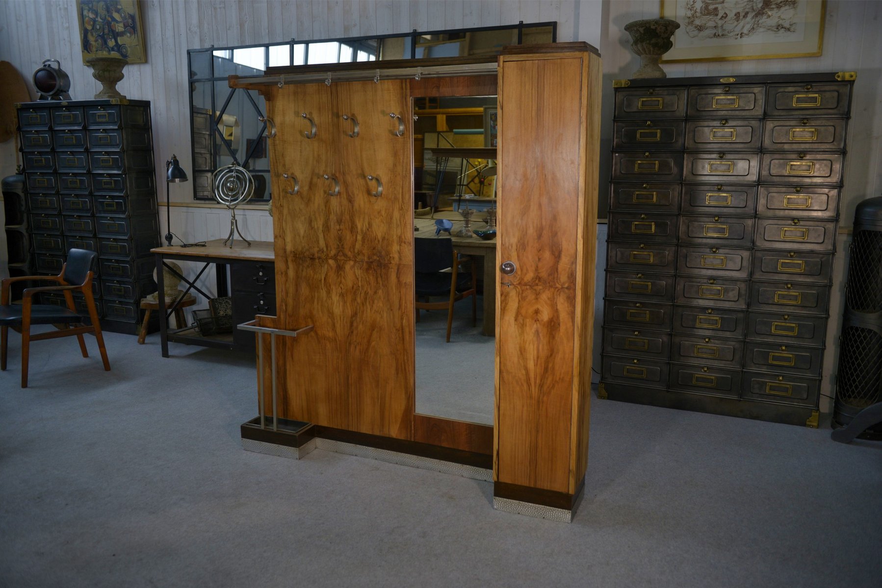 Large Art Deco Coat Rack 1930s for sale at Pamono