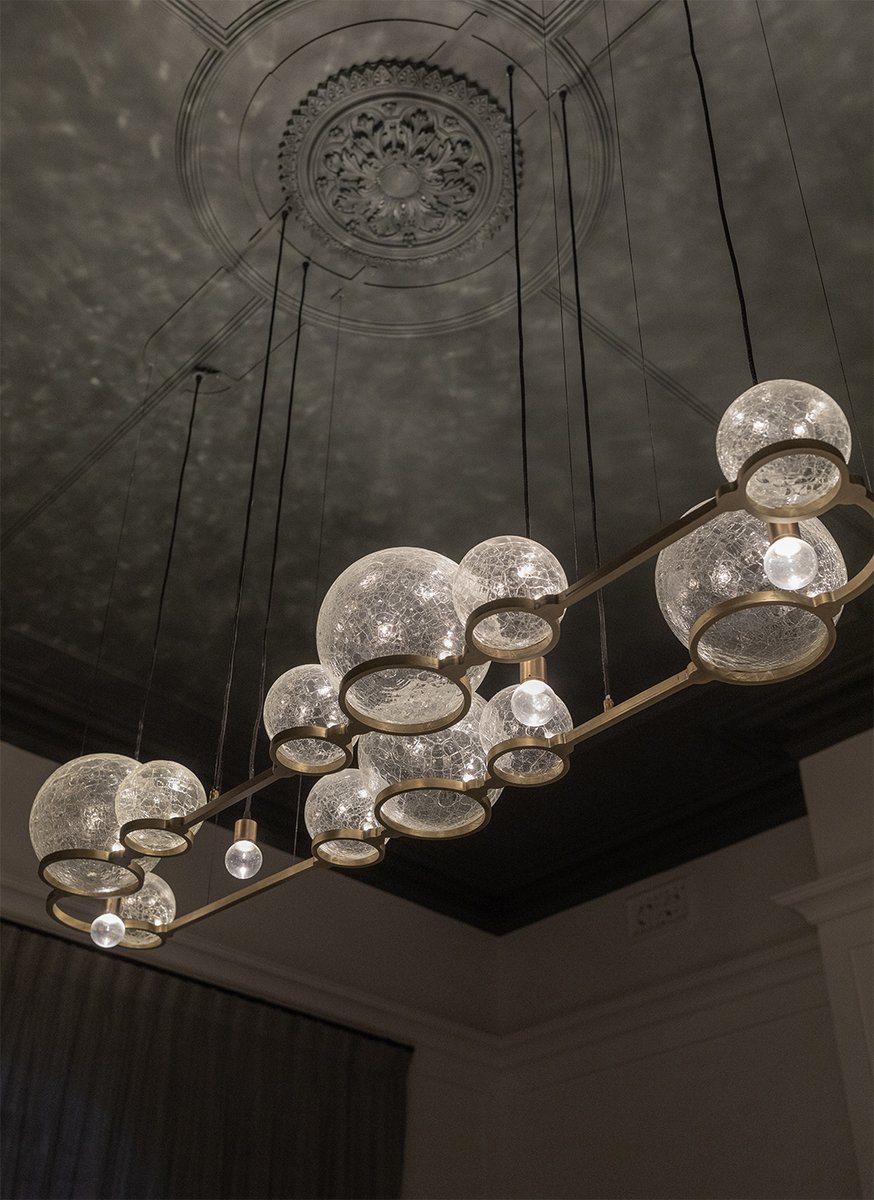 Eon 11 Hand-Blown Crackle Glass Pendant by Alex Fitzpatrick for ...