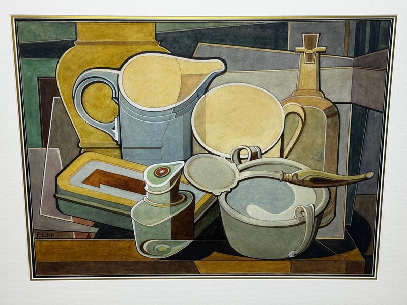 Edward Carter Preston, Domestic Kitchen Geometry, 1920s, Watercolor ...