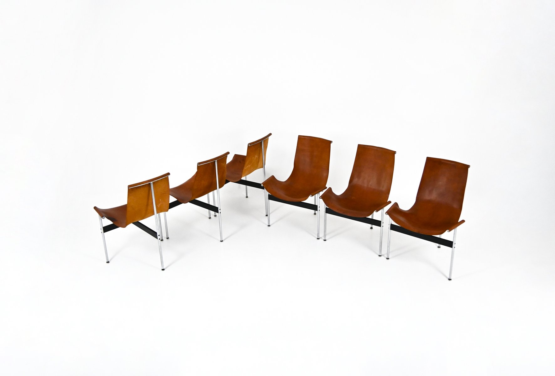 Model 3LC T Chairs by William Katavolos for Laverne International, 1952 ...