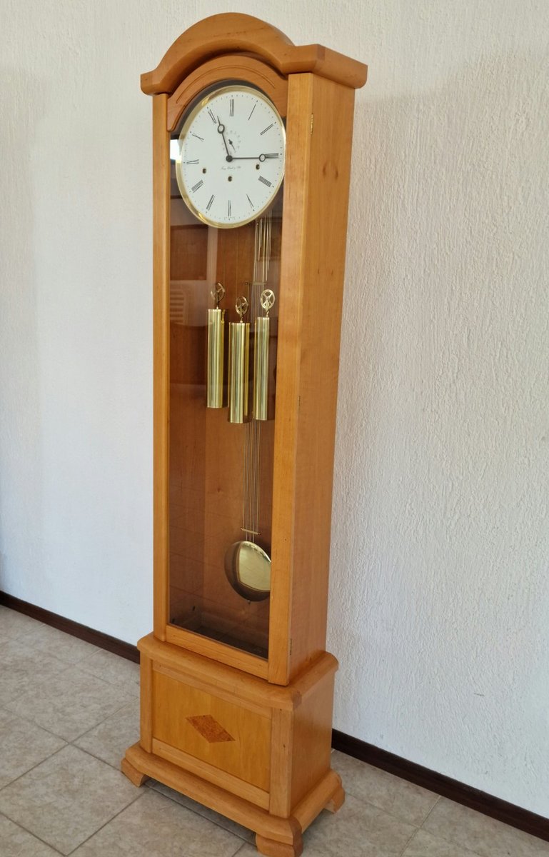 German Musical Clock from Hermle, 1960s for sale at Pamono