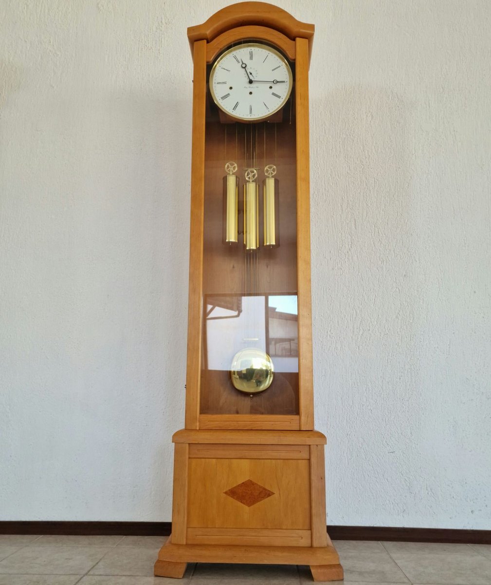 German Musical Clock from Hermle, 1960s for sale at Pamono